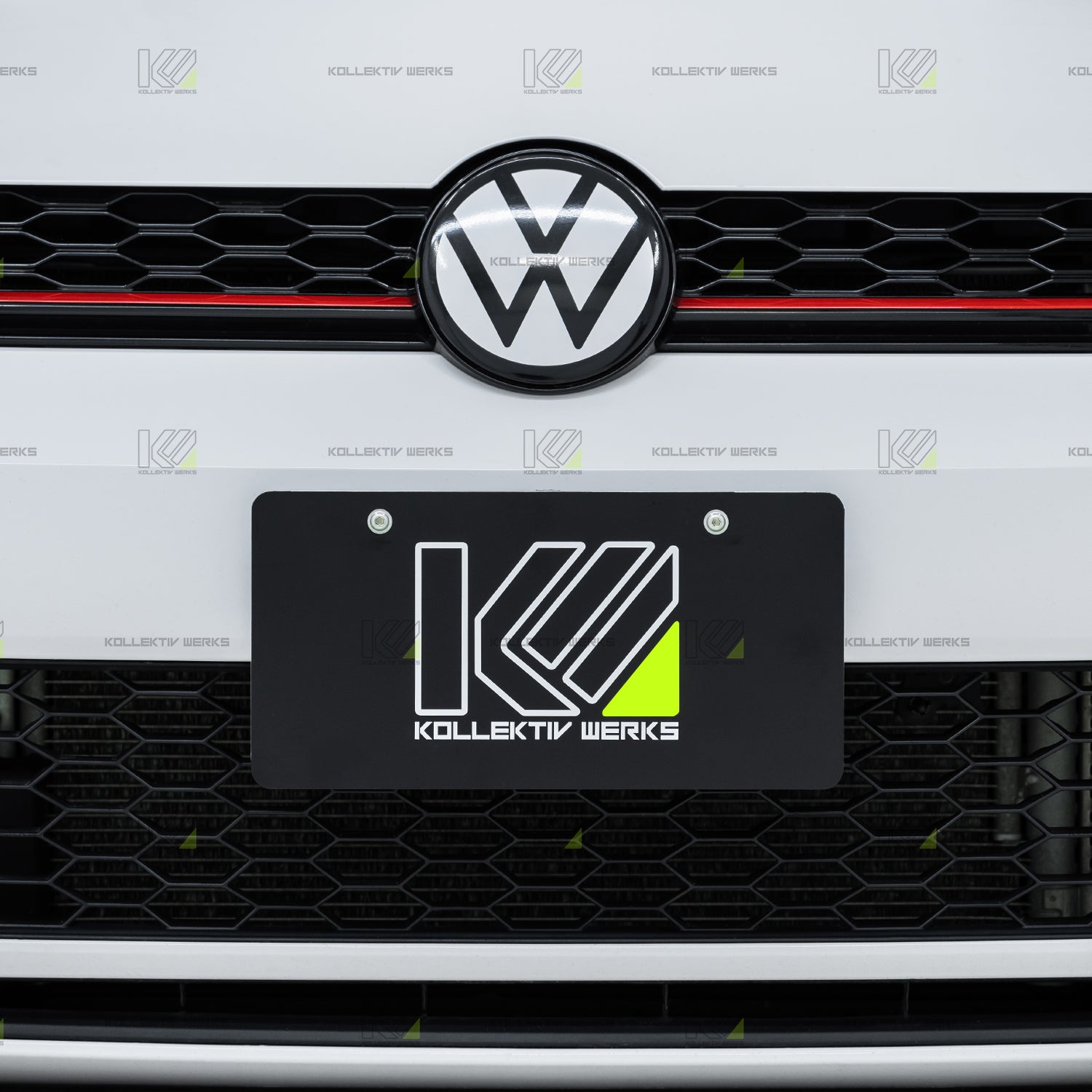 VW - MK7.5 - GTI - KW No Drill Center Mount License Plate Holder (2018 ...